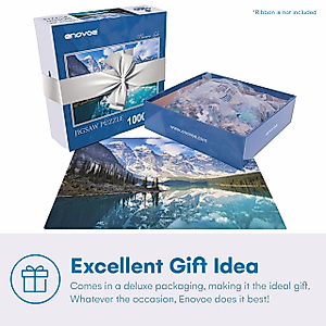 Enovoe Puzzles for Adults 1000 Pieces - Featuring Moraine Lake Alberta - Challenging and Educational Masterpieces Puzzle for Kids - Large, 27x 20 inches - Jigsaw Puzzles 1000 Pieces for Adults