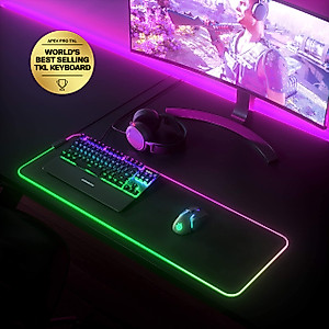 SteelSeries Apex Pro TKL - Mechanical Gaming Keyboard - Adjustable Actuation Switches - OLED Smart Display - Compact Form - English QWERTY Layout - Compact (TKL)