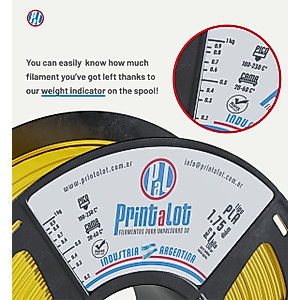 PRINTALOT PETG 3D Printer Filament, Dimensional Accuracy +/- 0.03 mm, 1 kg Spool, 1.75 mm, Silver Silk