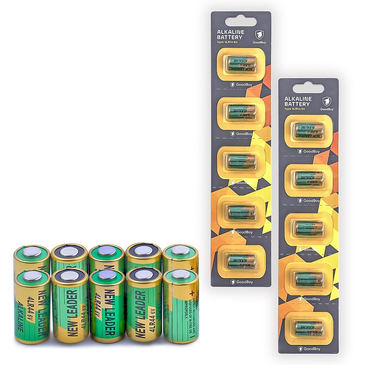 GoodBoy Bark Collar Batteries 10-Pack (2x5) 6V Alkaline Battery 4LR44 (Also Known as PX28A, A544, K28A, V34PX)