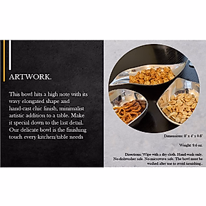 Choixe Wavy Snack/Nut Bowl. Multi-Purpose, Minimalist, Eco-Friendly, Handcrafted.