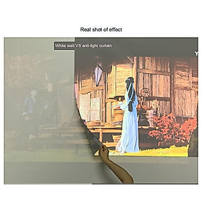 Metal Anti Light Projector Screen, high-Definition Movie Screen, Suitable for Outdoor, Indoor, Home, Office, with Sizes of 60/72/84/100 inches and ratios of 16:9/4:3 (Hook_60inch_16:9)