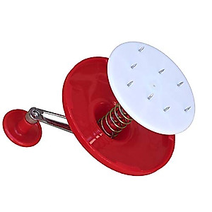 Deluxe Shave Ice Snow Cone Maker Ice Shaver Hand Crank, non-electric - RED