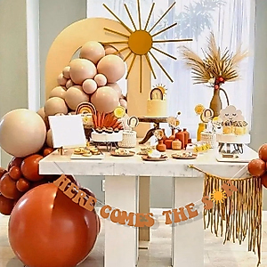 Here Comes The Son/Sun Baby Shower Banner - Boy Baby Shower Decor,It'S A Boy, Baby Shower Party Photo Props Banner, Baby Boy Letter Garland (BANNER COME SUN)