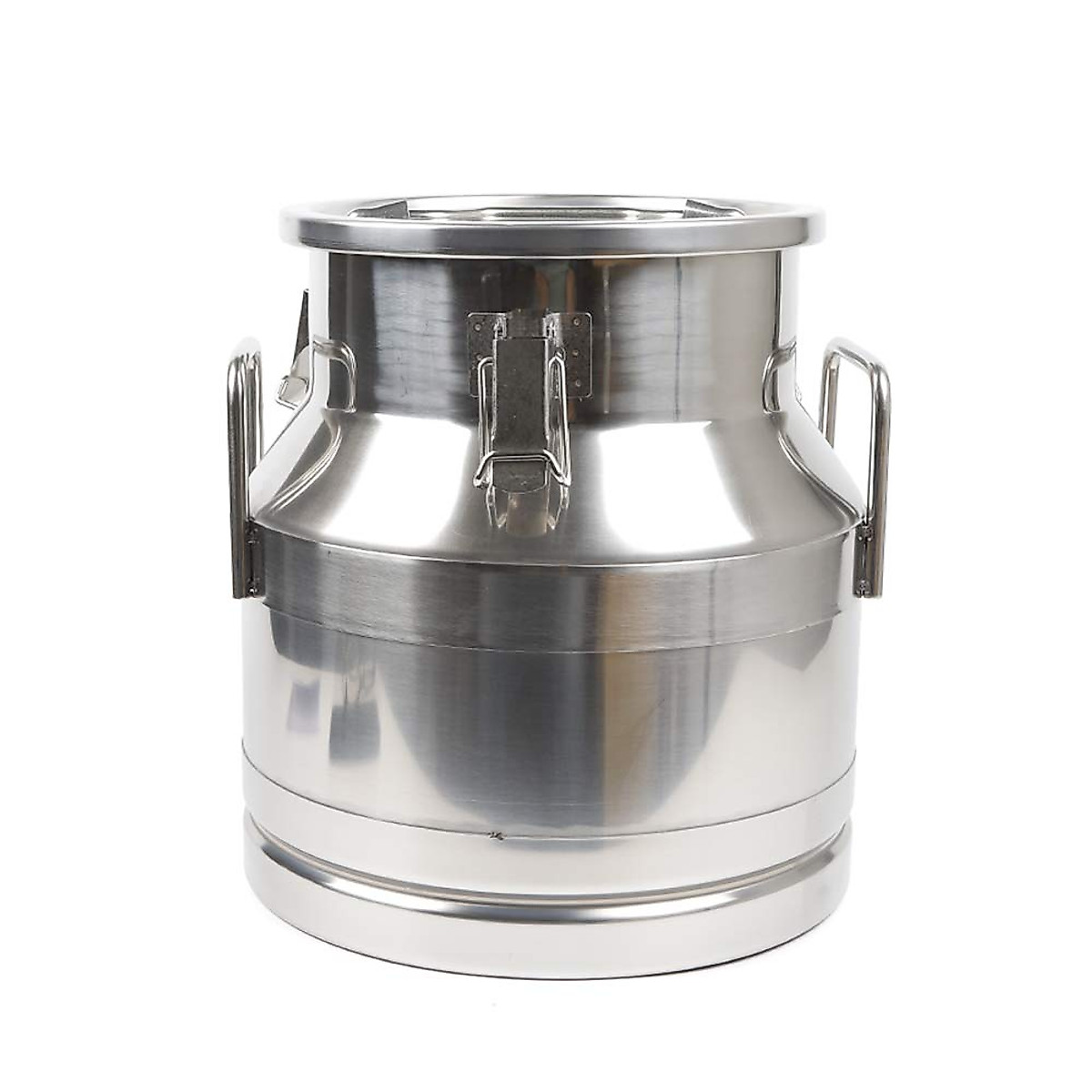 DNYSYSJ Stainless Steel Milk Can Milk Transport Storage Canister Can Milk Bucket Heavy Duty Wine Pail Liquid Storage Silicone Seal (3 Gallon)