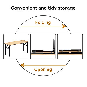 Need Home Office Desk - Large Computer Desk Sturdy Table Foldable Desk Gaming Computer Table No Assembly Required AC5BB 60 inch