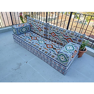 8 Thickness Gray Arabic Sofa Floor Seating Set, Pallet Sofa, Floor Cushions, Sectional Sofa, Arabic Majilis, Ottoman Couch, Arabic Jalsa (8'' Thickness Sofa)