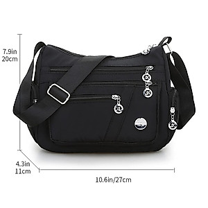 DENGSHANYANG Crossbody Bags for Women Casual Handbags & Shoulder Bags Nylon Tote Bag Lightweight Waterproof Messenger Bag Anti Theft Bag