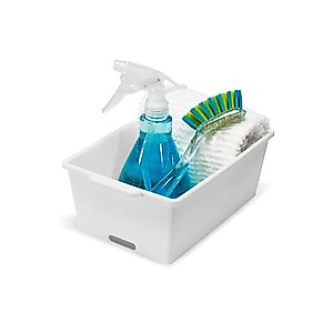 madesmart Antimicrobial Classic Small Deep Bin, White