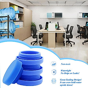 5 Gallon Water Jug Caps Reusable, Fit 55mm bottle openings, Anti-Splash, No-Spill, Leak Proof and Air Tight, 4 Pack