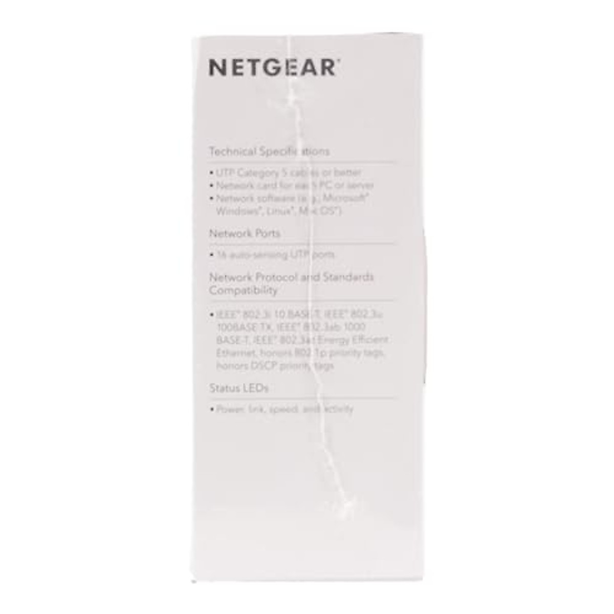 Netgear ProSafe Ethernet Switch (GS116)