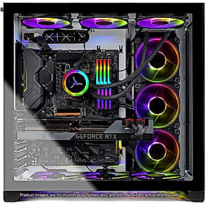 Skytech Gaming Skytech Prism II Gaming PC Desktop – AMD Ryzen 9 5900X 3.7 GHz, NVIDIA RTX 3090, 1TB NVME Gen4 SSD, 32GB DDR4 RAM 3200, 1000W Gold PSU, 360mm AIO, 11AC Wi-Fi, Windows 11 Home 64-bit