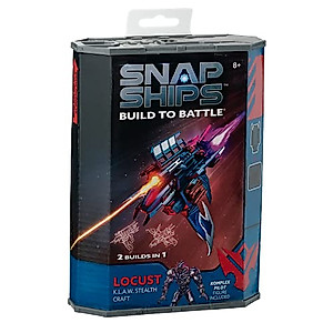 Snap Ships — Locust K.L.A.W. Stealth Craft — Construction Toy for Custom Building and Battle Play — Ages 8+
