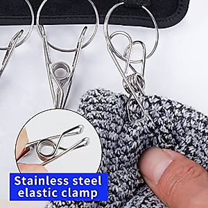 FGSAEOR Hat Organizer Holder, Cap Organizer with 20 Stainless Steel Hat Storage Clips for Hanging Baseball Hats, Ball Caps, Hat Rack for Closet Storage, Fit All Caps (2-Pack, Black)