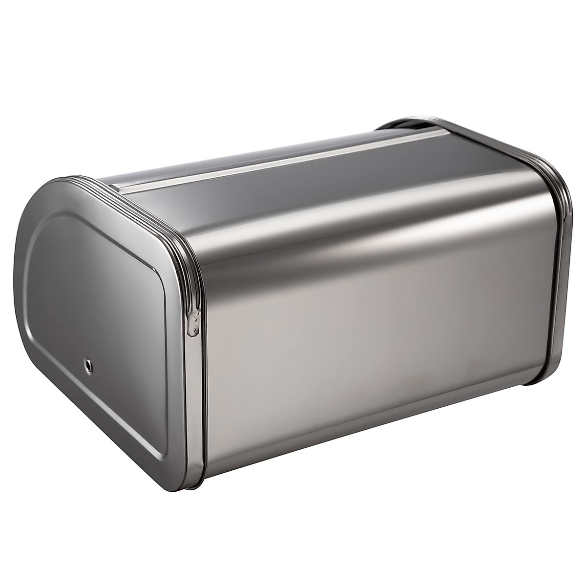 ALIMORDEN Stainless Steel Bread Box/Bin/kitchen Storage Containers with Roll Top Lid for Kitchen Counter Dry Food Storage Container Store Bread Loaf