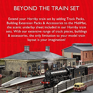 Hornby Hobby Train Tracks - R8221 Extension Pack A Track Pieces - Small Scale Model Accessories for Train, Electric Railroad Supplies with HO/OO Gauge Compatibility, Straight/Curved Tracks