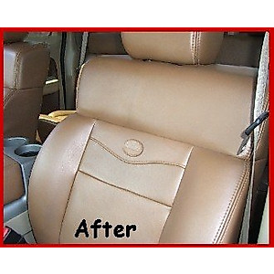 Leather Repair Kit/Leather Color Kit/Cleaner/Color Restorer/Sponge Applicator (Leather Repair) (Vinyl Repair) (Leather Dye) (Dark Brown)