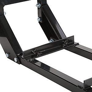 10L0L Universal Golf Cart Rear Seat Safety Grab Bar and Golf Cart Trailer Hitch with Safety Triangles Red Directive Design Fits Club Car, EZGO, Yamaha