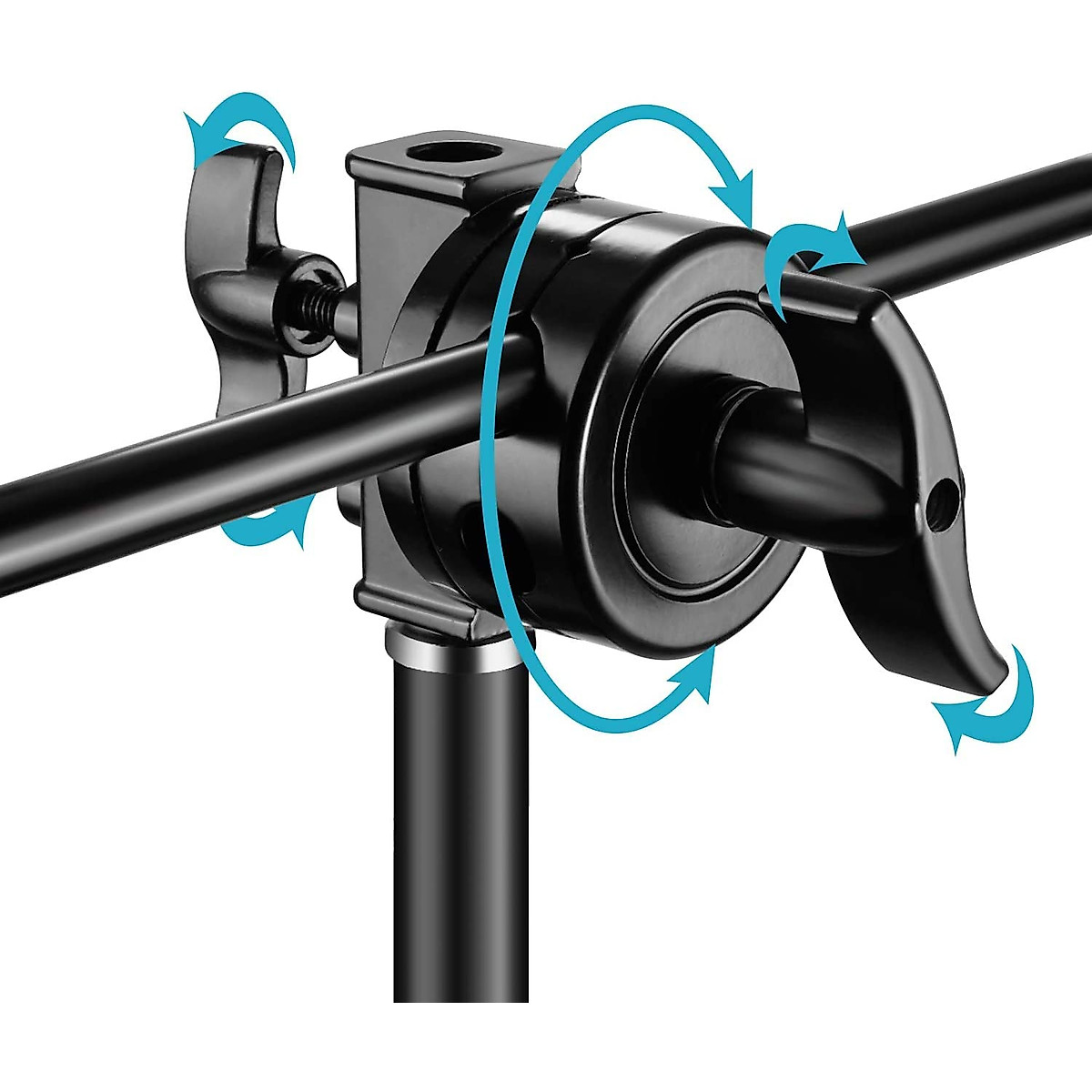 Neewer Photo Studio Heavy Duty 10 feet/3 meters Adjustable C-Stand, 3.5 feet/1 meter Holding Arm, 2 Pieces Grip Head for Video Reflector, Monolight and Other Photographic Equipment (Black)