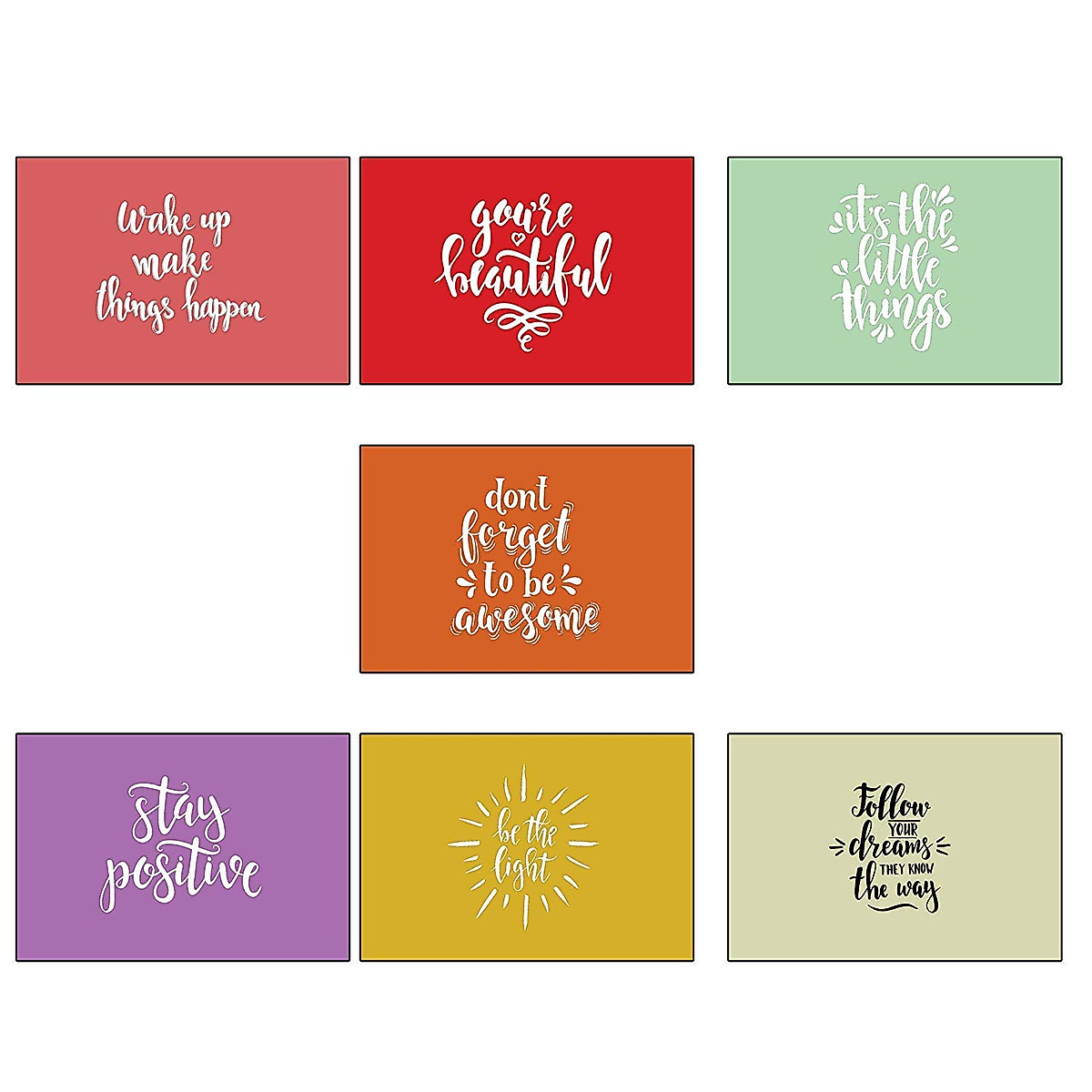45 Shades of Motivation - Set of 45 postcards. 45 Different Motivational and Inspirational Quotes