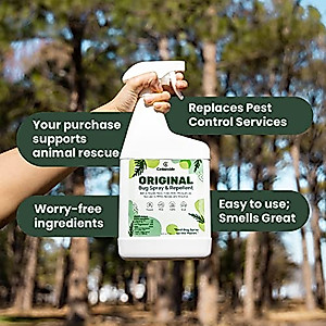 Cedarcide Original Bug Spray | Repel & Kill Fleas, Ticks, Mosquitoes, Mites, Ants & Chiggers | for use on People, Pets & Home | Natural Cedar Oil | Eco-Friendly | Gallon