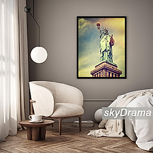 skyDrama 20x24 Picture Frame Black Solid Wood Material Set of 3, Display 16x20 Photo without Mat or 20x24 Poster with Mat, Light Weight High Transparent 20by24 Frame for Wall - 20"x24"/Black/3Pack