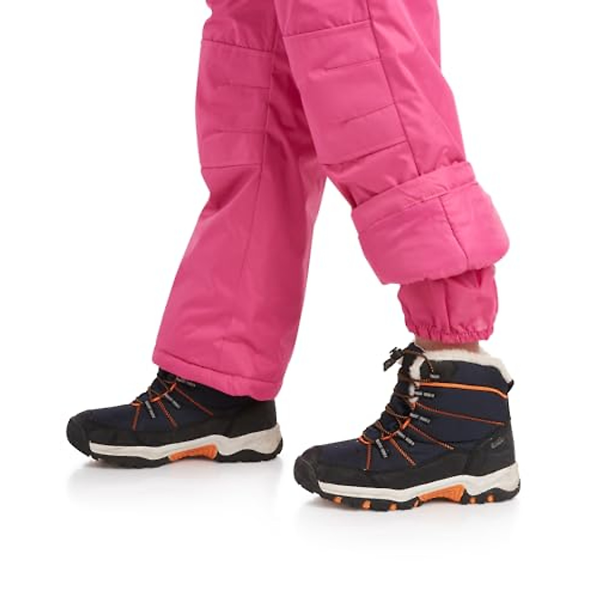 Wippette Girls’ Snow Bib – Kids’ Insulated Waterproof Snowboard Ski Snow Pants Overalls for Girls (5-18), Size 12-14, Rose
