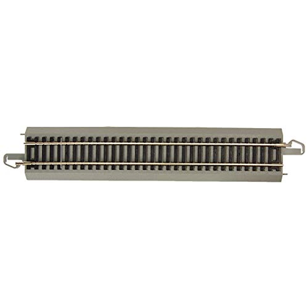 Bachmann Trains - Snap-Fit E-Z TRACK 9” STRAIGHT TRACK - BULK (50 pcs) - NICKEL SILVER Rail With Gray Roadbed - HO Scale