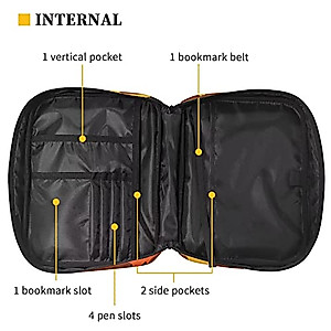 Rnyleeg Orange Camo Bible Bag for Kids, Bible Covers for Men Women, Unique Bible Bags and Totes for Women with Handles,Gifts for Men Women