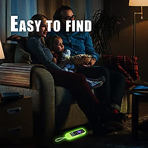 GOODKURU 4 Pack Remote Cover for Roku, The Case Compatible with Roku Voice Official, Silicone Universal Protective Controller Sleeve TV Glow in Green, Blue, Black, red