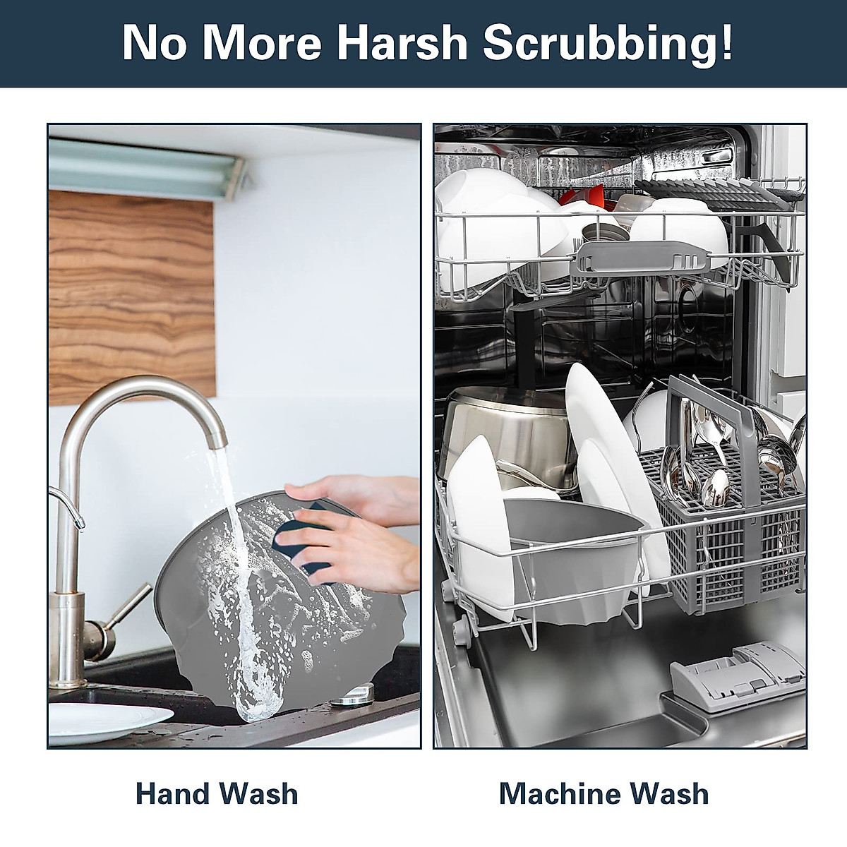 Slicone Crockpot Liner, Crock Pot Liners Reusable Slow Cooker Liners Fit Crock-Pot 6 Quart Oval Crock Pot, Crockpot Liners Leakproof Dishwasher Safe Cooking Liner Hamilton Beach Crockpot Liner