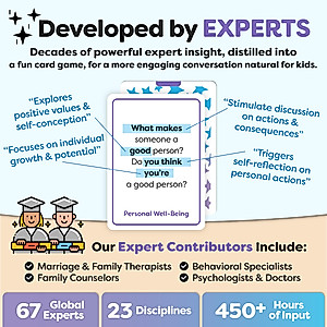 200 Kids Conversation Cards - Help Kids Put Down Tablets and Phones - Get Children to Enjoy Talking and Listening - Great for Car Rides and Family Dinners - A New Way for Kids to Express Themselves