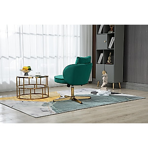 COOLMORE Home Office Desk Chair, Vanity Chair, Modern Adjustable Home Computer Executive Chair Swivel Task Chair for Small Space, Living Room, Make-up, Studying