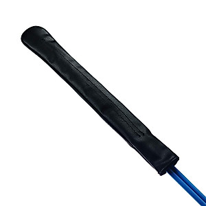 BIG TEETH Golf Alignment Stick Covers Holds at Least 2 Sticks, Leather Golf Stick Cover, Alignment Stick Cover Black