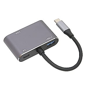 4 in 1 Adapter, 5 Gbps USB Hub 4 in 1 Easy to Use Metal for Mouse for Keyboard for Phones for Laptops