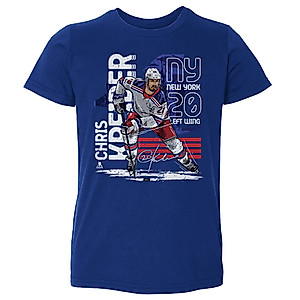 500 LEVEL Chris Kreider Toddler Shirt (Toddler Shirt, 3T, Royal Blue) - Chris Kreider New York Skyline WHT