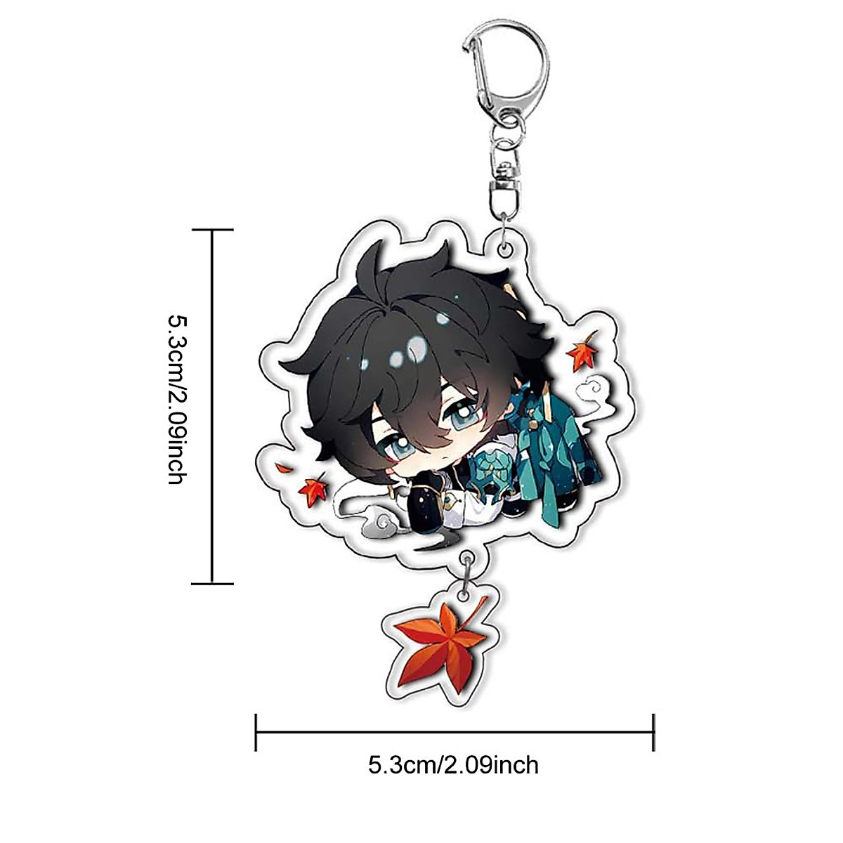 PIGIAOKA Honkai: Star Rail Keychain Set 10pcs Cute Acrylic Figure Keychain Accessories for Charms gift, Anime Merch for Game fans