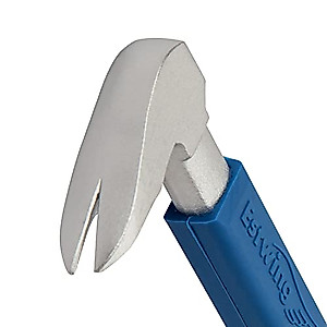 ESTWING Pro Claw Moulding Puller - 10" Pry Bar with Forged Steel Construction & No-Slip Cushion Grip - MP250G