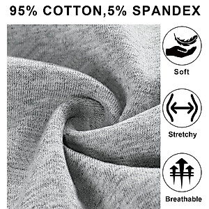 K-CHEONY Womens Underwear Cotton Hipster Bikini Panties Soft Breathable Low Rise Ladies Briefs Black Girls Teen Juniors Underwear