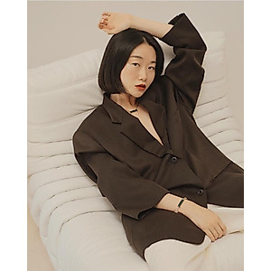 Peach Plié Titania Necklace Green Onyx