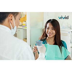 Vivid Premium Quality Plastic Dental Cups – For Everyday Home or Office Use – Pack of 1,000 – 5 Ounce (Blue)