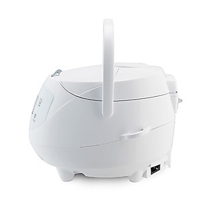 Yum Asia Panda Mini Rice Cooker With Ninja Ceramic Bowl and Advanced Fuzzy Logic (3.5 cup, 0.63 litre) 4 Rice Cooking Functions, 4 Multicooker functions, Digital LED display - 120V