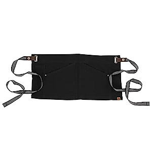 Chef Works Unisex Berkeley Waist Apron, Jet Black, One Size