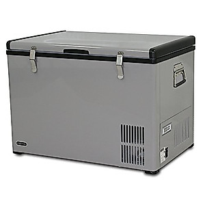 Whynter FM-65G 65 Quart Portable Refrigerator and Deep, AC 110V/ DC 12V, Real Chest Freezer for Car, Home, Camping, and RV with-8°F to 50°F Temperature Range, Gray, One Size