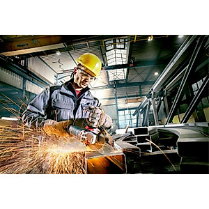 Metabo 6-Inch Angle Grinder, 9,600 RPM, 14.5 Amp, Electronics, Non-locking Paddle Switch, M-Brush, Made in Germany, WEP 19-150 Q M-BRUSH, 613111420, Green