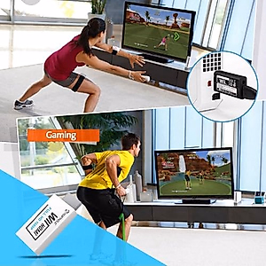 PORTHOLIC Wii to HDMI Converter 1080P for Full HD Device, Wii HDMI Adapter with 3,5mm Audio Jack&HDMI Output Compatible with Wii, Wii U, HDTV, Monitor-Supports All Wii Display Modes 720P, NTS