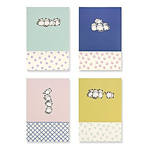 MILIKO A5 Kitty Series Softcover Notebook/Journal/Diary Set-8.27 Inches x 5.67 Inches, 4 Unique Designed Notebooks per Pack