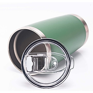 Compatible with Yeti Lids 30 oz Replacement Lid, Ozark Trail, Old Style Rtic and More Splash Resistant Lids Spill Proof Tumbler Lid Clear Cup Silicone Sliding Covers BPA Free(30OZ 2 Pack)