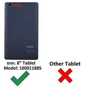 Onn. 8 inch Tablet (Model: 100011885) Screen Protector, Tempered Glass Film [ Anti-Fingerprints ] [ Touch Sensitive ] [ Case Friendly ] 9H Hardness Protective Film Screen Protector for onn. 8" Tablet