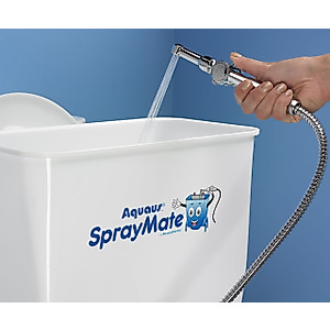 RinseWorks – Patented Aquaus 360 Diaper Sprayer - NSF Certified for Legal Installation - 3 Year Warranty – Dual Spray Pressure Controls – SafeSpray Valve Core, StayFlex Hose (ABS)